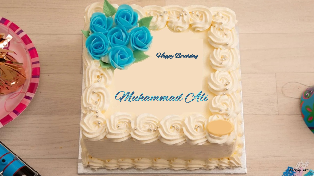 🎂 Happy Birthday Muhammad Ali Cakes 🍰 Instant Free Download